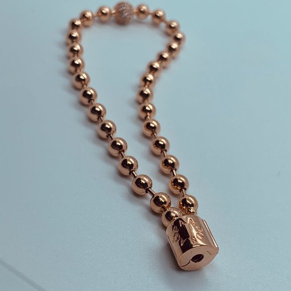 Pandora | Jewelry | Brand New Pandora Beads Pave Bracelet Rose Gold ...